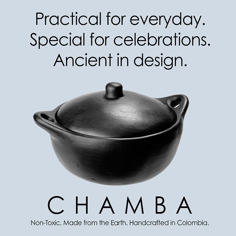 Chamba Cow Pot w/ Lid - 12" x 8" x 5" | Toque Blanche, Santa Cruz, CA