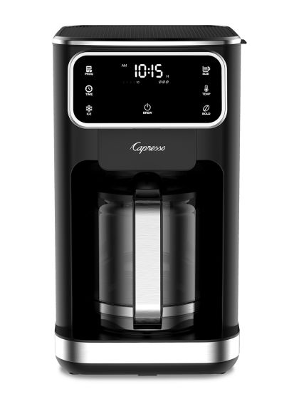 Capresso 12-Cup Touchscreen Coffee Maker with Glass Carafe – Toque Blanche