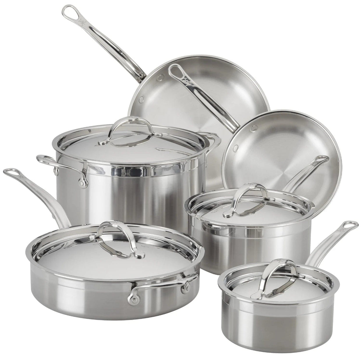 Hestan ProBond Brushed Clad Stainless Steel, 10-Piece Set – Toque Blanche