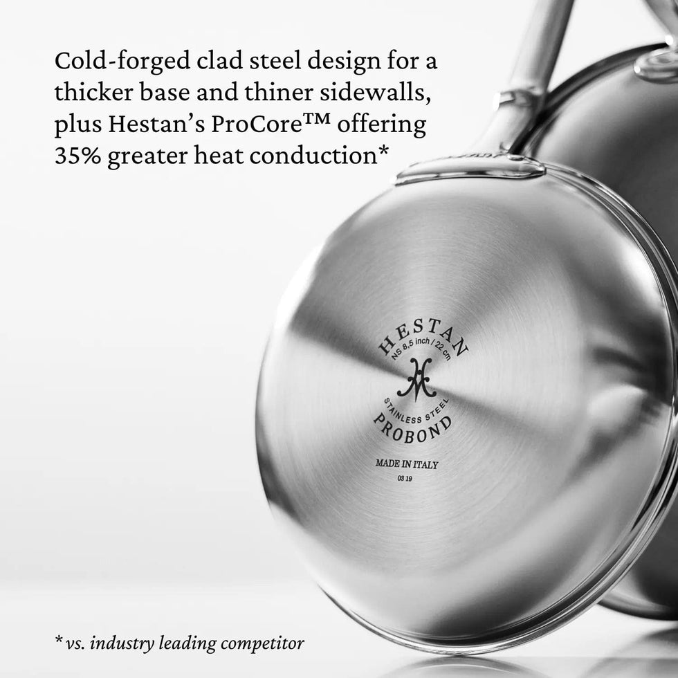 Hestan ProBond Brushed Clad Stainless Steel, 10-Piece Set – Toque Blanche