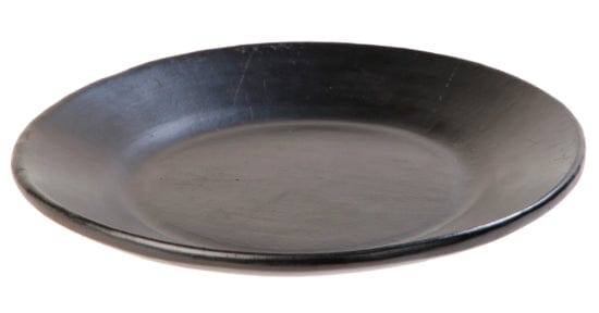 Chamba Round Plate - Non-Toxic Black Clay | Toque Blanche, Santa Cruz ...