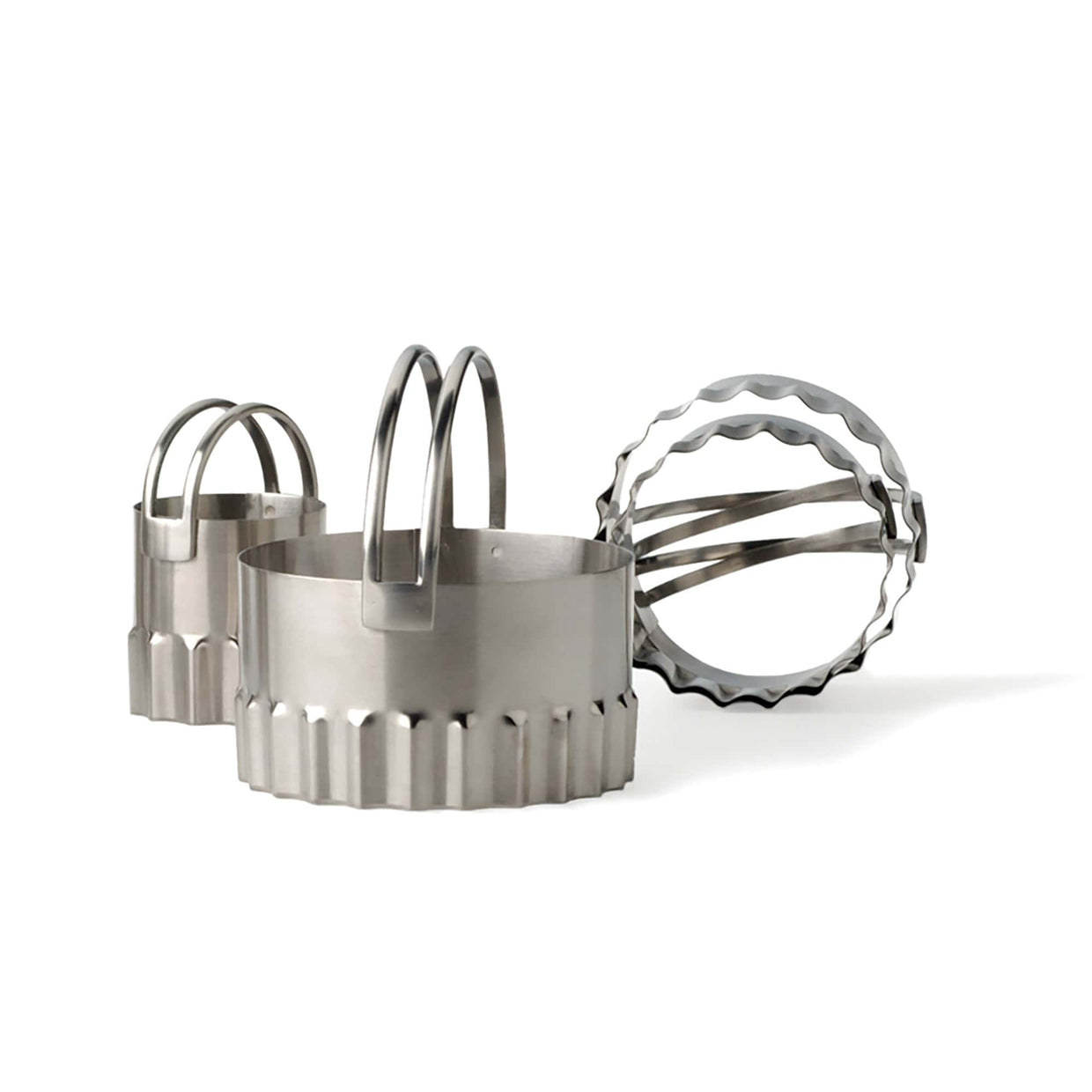 Round Rippled Biscuit Cutter, Set of 4 | Toque Blanche